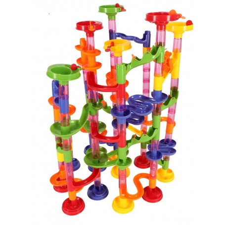Marble Run Circuit 219 Piece Pista Ball Game for Kids for Creative ...